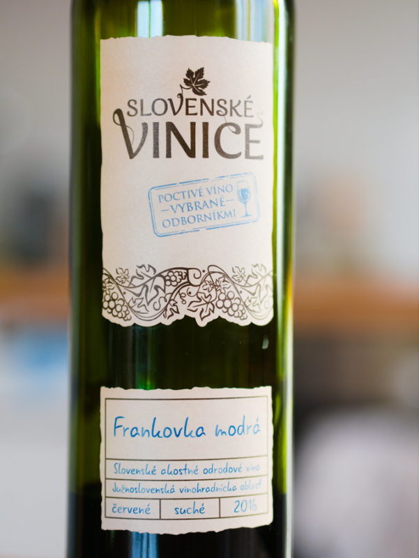 Slovenské Vinice Frankovka Modrá 2016: jedna marka dla różnych winnic
